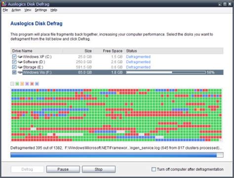 Free Disk Defragmenter For Windows From Auslogics