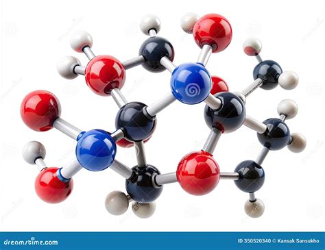 Detailed 3d Molecular Model Of Lactose Unveiling The Structure Of Milk Sugar And Its Role In