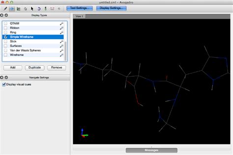 Different Display Types In Avogadro Avogadro