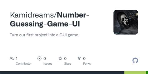Github Kamidreams Number Guessing Game Ui Turn Our First Project Into A Gui Game