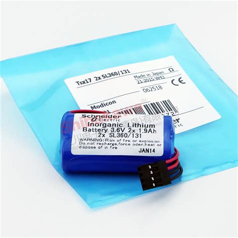 Tsx17 2x SL360 131 Schneider Modicon Quantum PLC CPU Lithium Battery 2x SL360 131 China