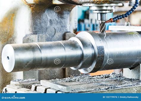 Milling Metalworking Process Industrial Cnc Metal Machining By Vertical Mill Coolant And