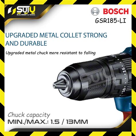 BOSCH GSR185-LI / GSR 185-LI 18V 50NM Brushless Cordless Impact Drill ...