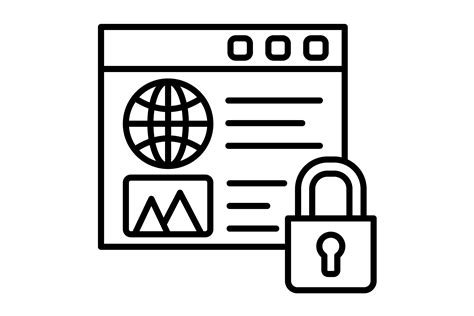Web Security Outline Icon Graphic By Maan Icons Creative Fabrica