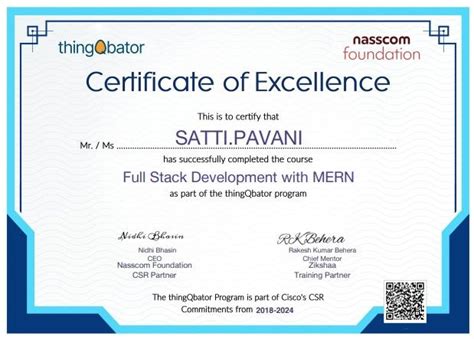 satti pavani on linkedin fullstackdevelopment mernstack ciscothingqbator