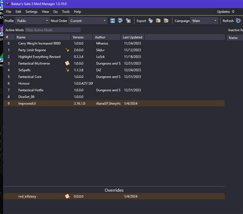 Check My BG Mod Mgr Screenshot Is This Correct Discussion Nexus Mods Forums