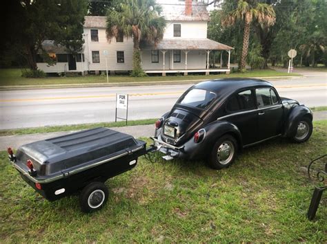 Vw Bug Project Complete Car With Stuck Motor And Matching Trailer Needs Repair For Sale