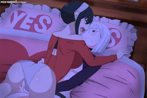 Rule 34 2girls Ass Assassin Black Hair Blush Clothed Sex Female Female Only Fingering