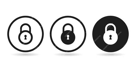 Premium Vector Padlock Icon Set Vector Or Lock Icon Set Silhouette