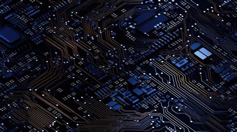 Premium Photo A Digital Microcircuit Presenting A Background Technology Motherboard In All Its