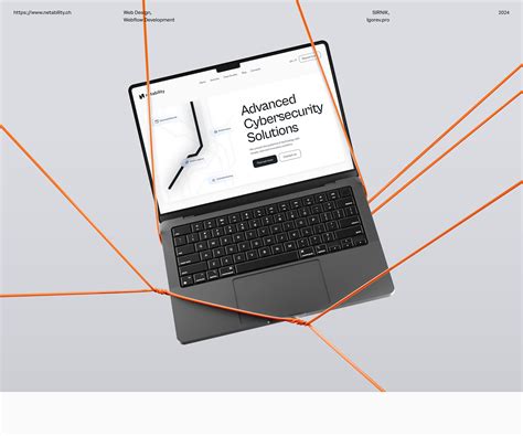 Netability Cybersecurity Website Behance