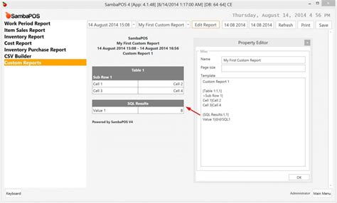 Creating Custom Reports With SQL SambaPOS Knowledgebase
