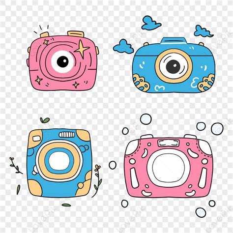 절묘한 만화 일러스트 귀여운 카메라 아이콘삽화플래시 Png 일러스트 무료 다운로드 Lovepik