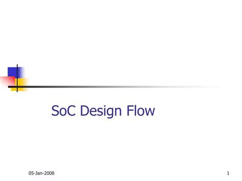ppt soc design flow powerpoint presentation id 520410