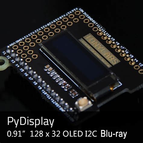 PyMono OLED 12832 Display For Python Board PyBoard 0 91 Inch 128 32 I2C Compatible With