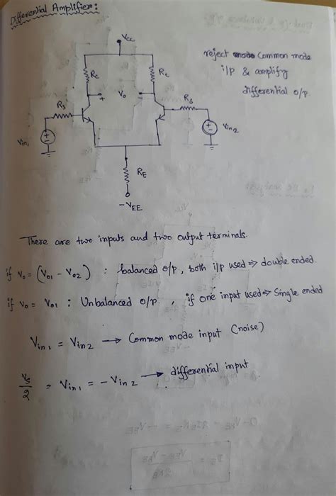 SOLUTION Differential Amplifier Using Bjt And Mosfet Studypool