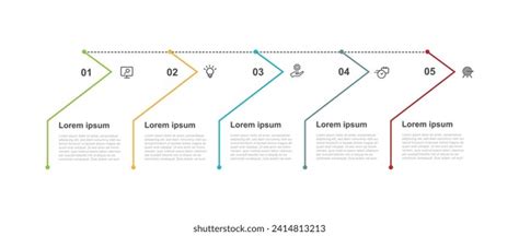 Step Process Infographic Template Vector Stock Vector Royalty Free Shutterstock