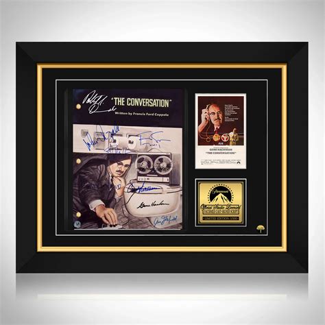 The Conversation Script Limited Signature Edition Custom Frame Rare T