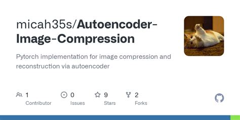 Github Micah35sautoencoder Image Compression Pytorch Implementation For Image Compression