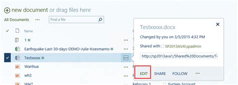 Sharepoint 2013 共同编辑office文档设置（work，excel，ppt等等）sharepoint 文件在线编辑 Csdn博客