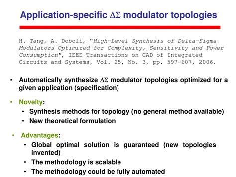Ppt Automated Synthesis And Modeling Of Analog And Mixed Signal Systems Powerpoint