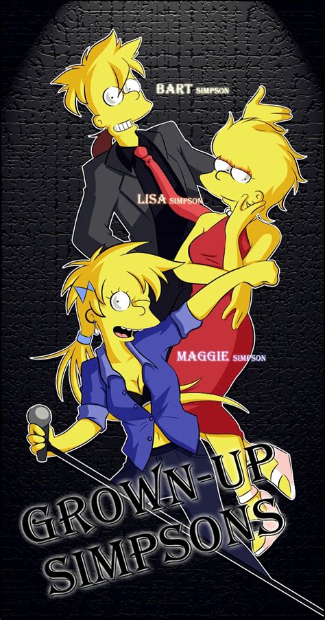 Grown Up Simpsons Bart Lisa Maggie By Matsuri On Deviantart