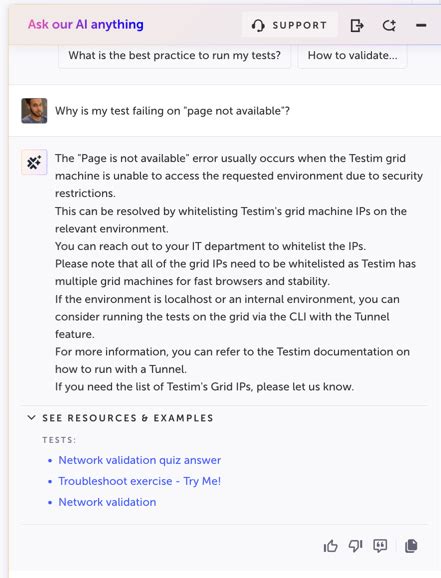 Ai Help Assistant The Intelligent Testing Support Testim