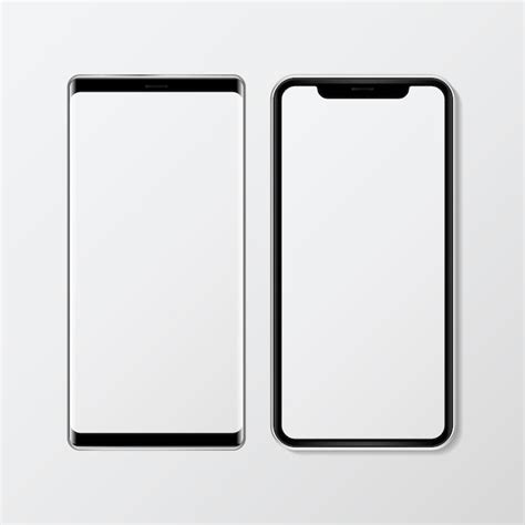 디지털 장치 모형 세트 무료 벡터