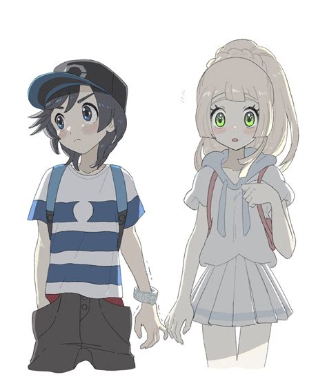 Lillie And Elio Pokemon And More Drawn By Aoaomzir Danbooru