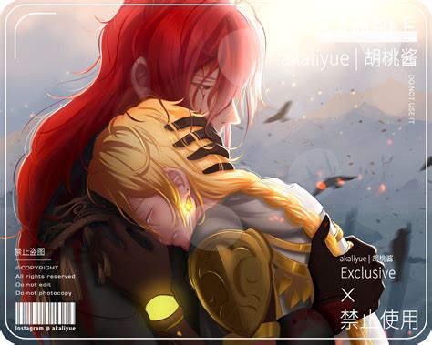 Genshin Impact Prints Diluc X Aether Cp Etsy Canada