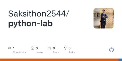 GitHub Saksithon Python Lab