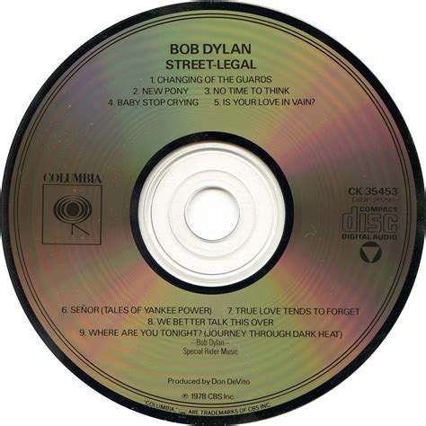 1978 Street Legal Bob Dylan Rockronología