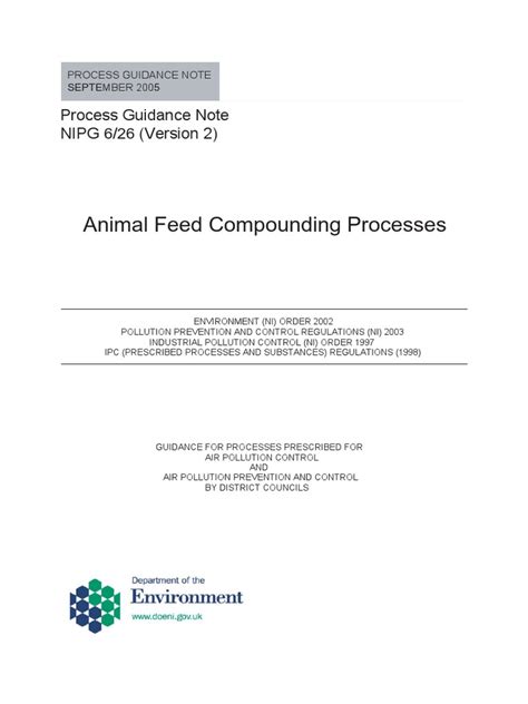 Pdf Animal Feed Compunding Process Dokumentips