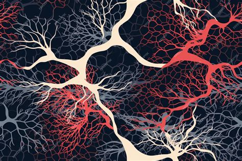 Premium Photo Neural Patterns Digital Technology Network Connection Low Poly Background