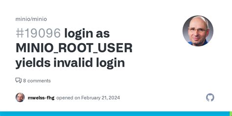 Login As Miniorootuser Yields Invalid Login · Issue 19096 · Miniominio · Github