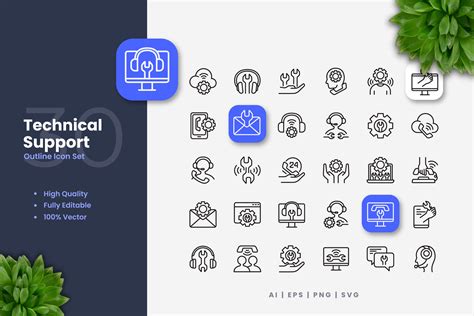 Technical Support Icons Graphic By Upnowgraphic Creative Fabrica