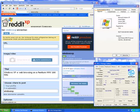 Windows XP Web Browsing On A Pentium MMX 166 MHz R Windowsxp