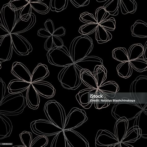 추상적 인 꽃 벽지 엽서 포장지 또는 직물양식에 양식에 일치시키는 식물의 꽃 원활한 패턴 일러스트레이션에 대한 스톡 벡터 아트 및 기타 이미지 Istock