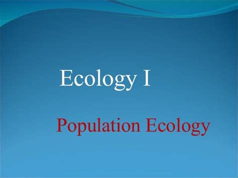 Population Ecology Grade 11 Life Sciences Pptx