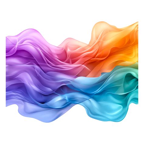 Colorful Flowing Waves Abstract For Creative Projects 55663004 Png