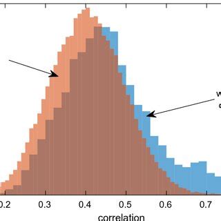 Histogram Of Correlation Coefficients For The S P Stocks The Two Download Scientific Diagram