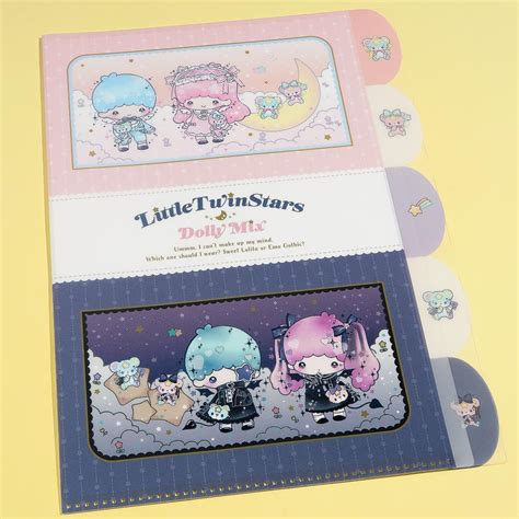 Litte Twin Stars X Dolly Mix Clear Index Folder Blippo