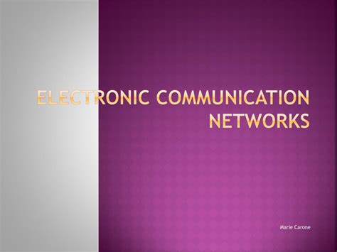 ppt electronic communication networks powerpoint presentation free
