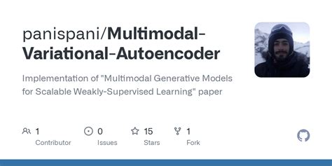 Github Panispanimultimodal Variational Autoencoder Implementation