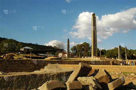 阿克森姆 埃塞俄比亚 方尖石塔 建筑石碑 峭壁 非洲之角 水平画幅 无人 户外 石材