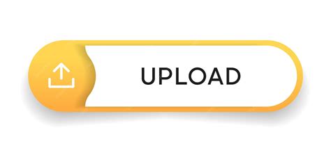 Premium Vector 3d Upload Button Icon Uploading Icon Up Arrow Bottom Side Symbol Click Here