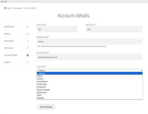 Choose User Roles At Registration For Woocommerce And Wordpress Addify