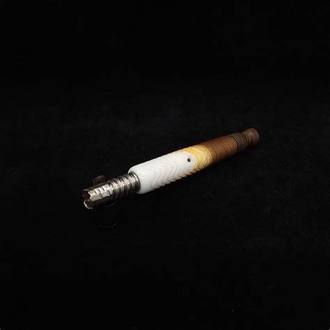 Twisted Stems Series Luminescent Skeleton Dynavap Stem With 2 Mouthpiece Bundle Dovetail