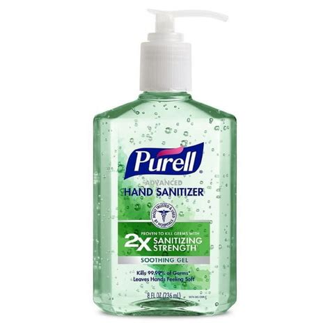 Purell Hand Sanitizer Gel 125 Count Fragrance Free