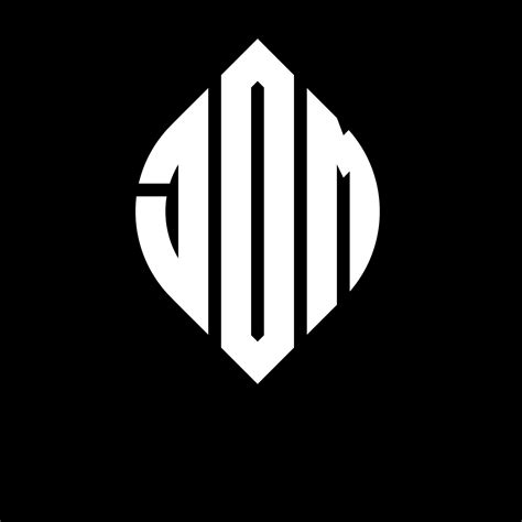 Diseño De Logotipo De Letra De Círculo Jdm Con Forma De Círculo Y